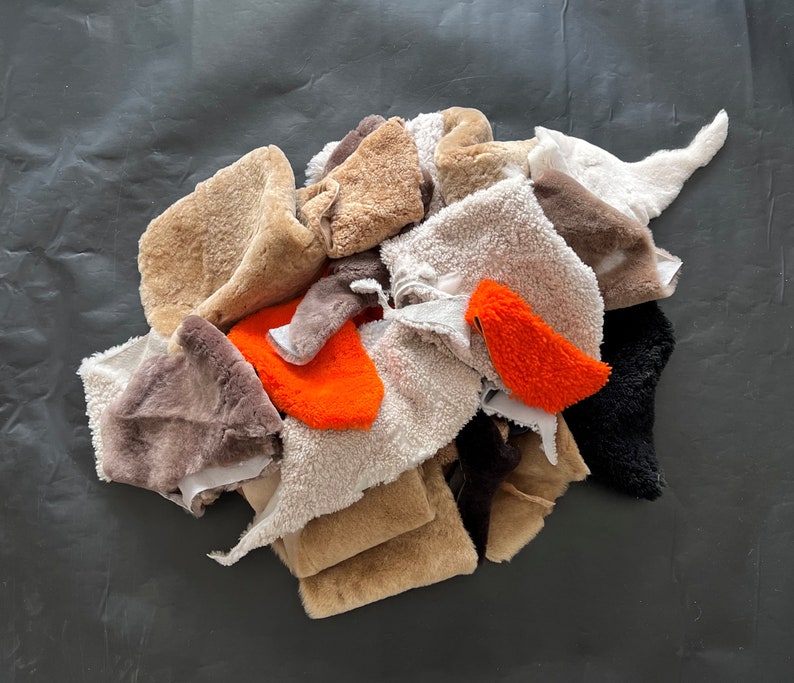 Genuine Sheepskin Scraps Fur Remnants Sheepskin Pieces - Etsy