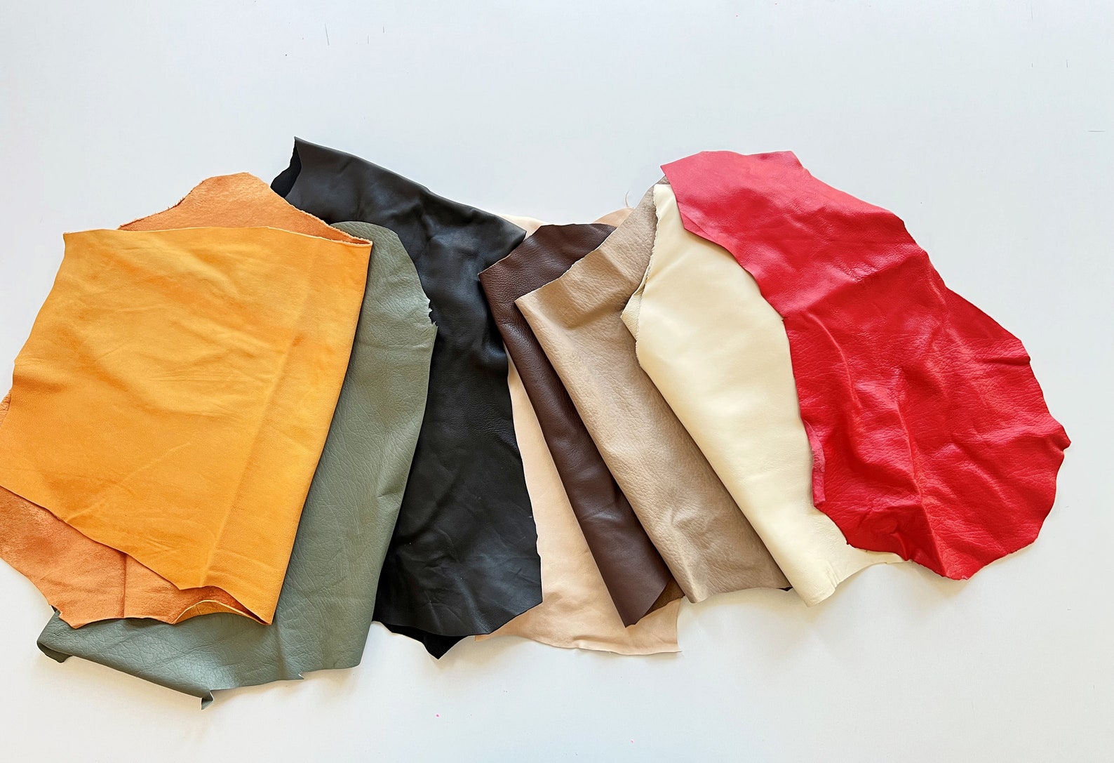 Genuine Leather Scraps, Leather Remnants, Big Size Pieces, Leather ...