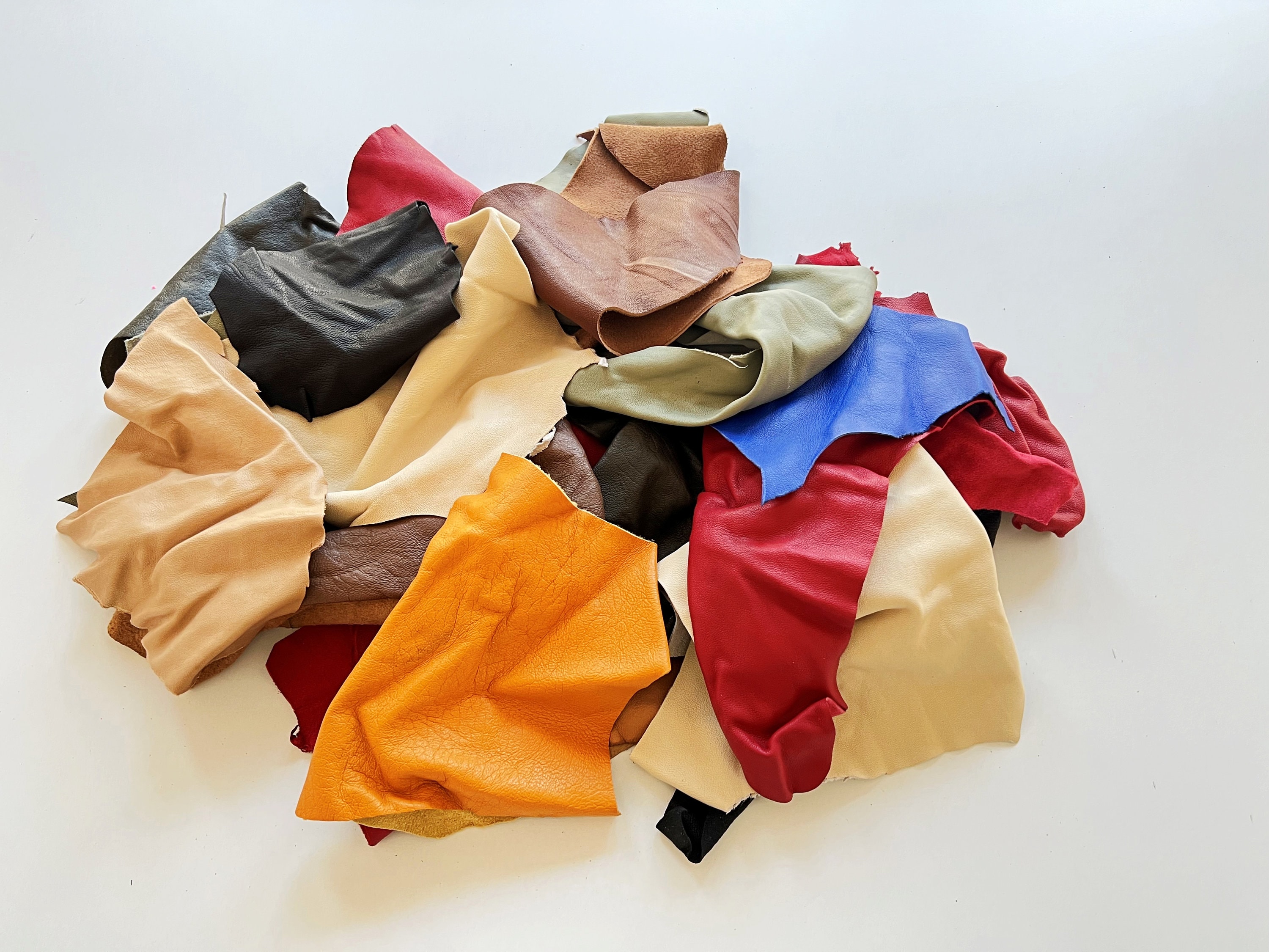 Genuine Leather Scraps, Leather Remnants, Leather Pieces, Leather ...