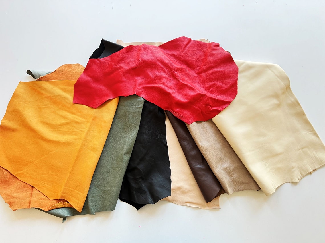 Genuine Leather Scraps, Leather Remnants, Big Size Pieces, Leather ...