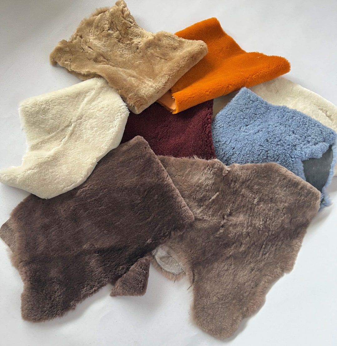 Sheepskin Scraps, Min. 10x10 In, Seat Pads, Fur Remnants, Sheepskin ...