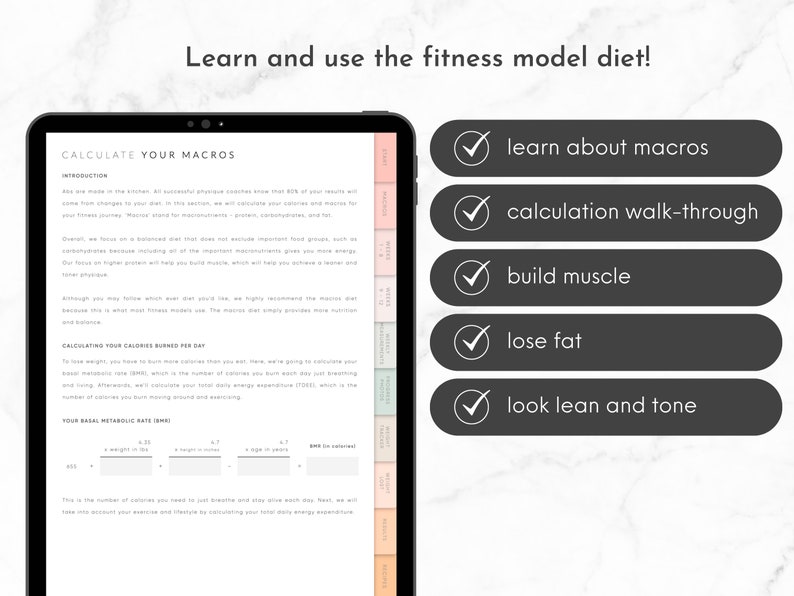 Digital Fitness Planner Goodnotes, Fitness Planner for Ipad, Fitness ...