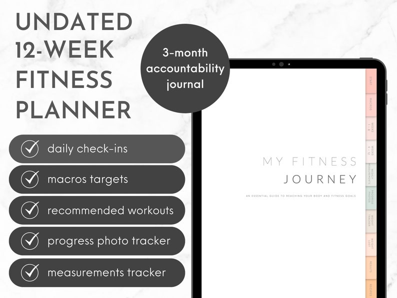 Digital Fitness Planner Goodnotes, Fitness Planner for Ipad, Fitness ...