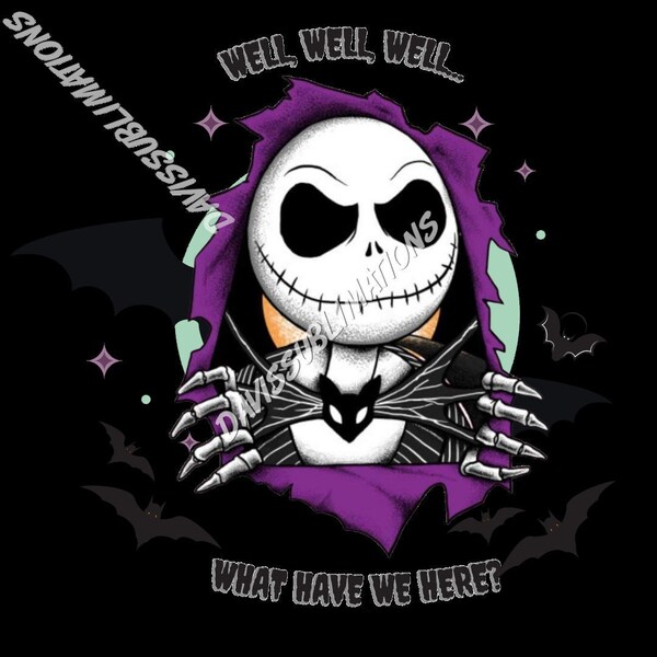 Jack Skellington Dtf Transfer - Etsy