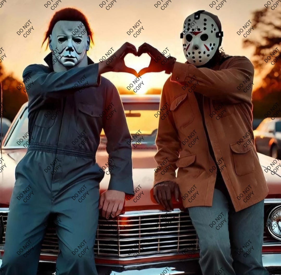 Michael Myers and Jason Voorhees Sublimation Print - Etsy