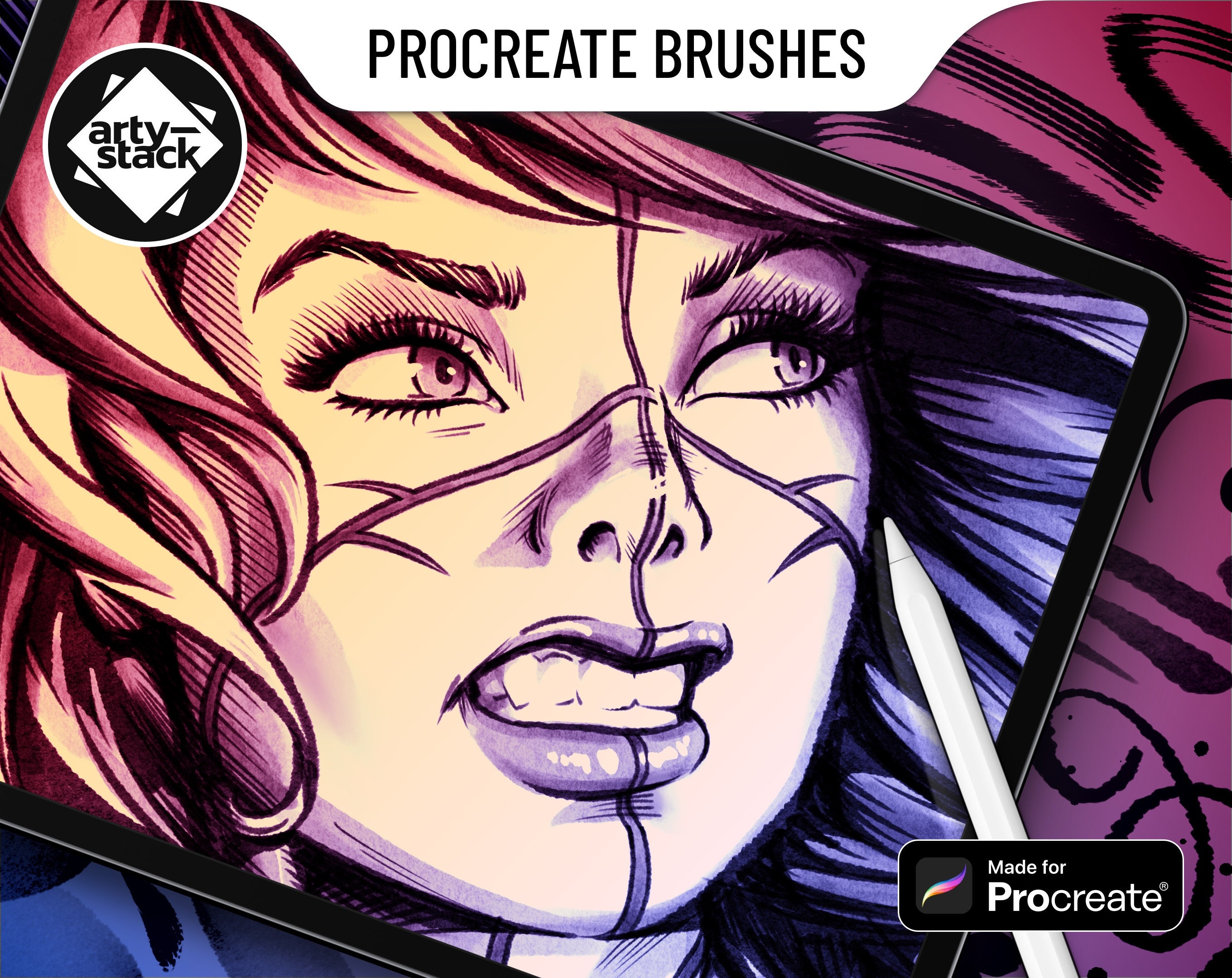 Line Art Brushes for Procreate - Etsy
