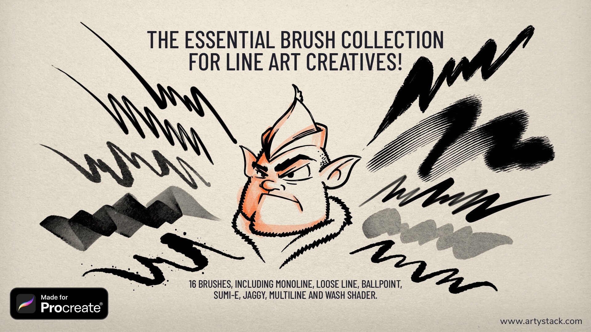 Line Art Brushes for Procreate - Etsy