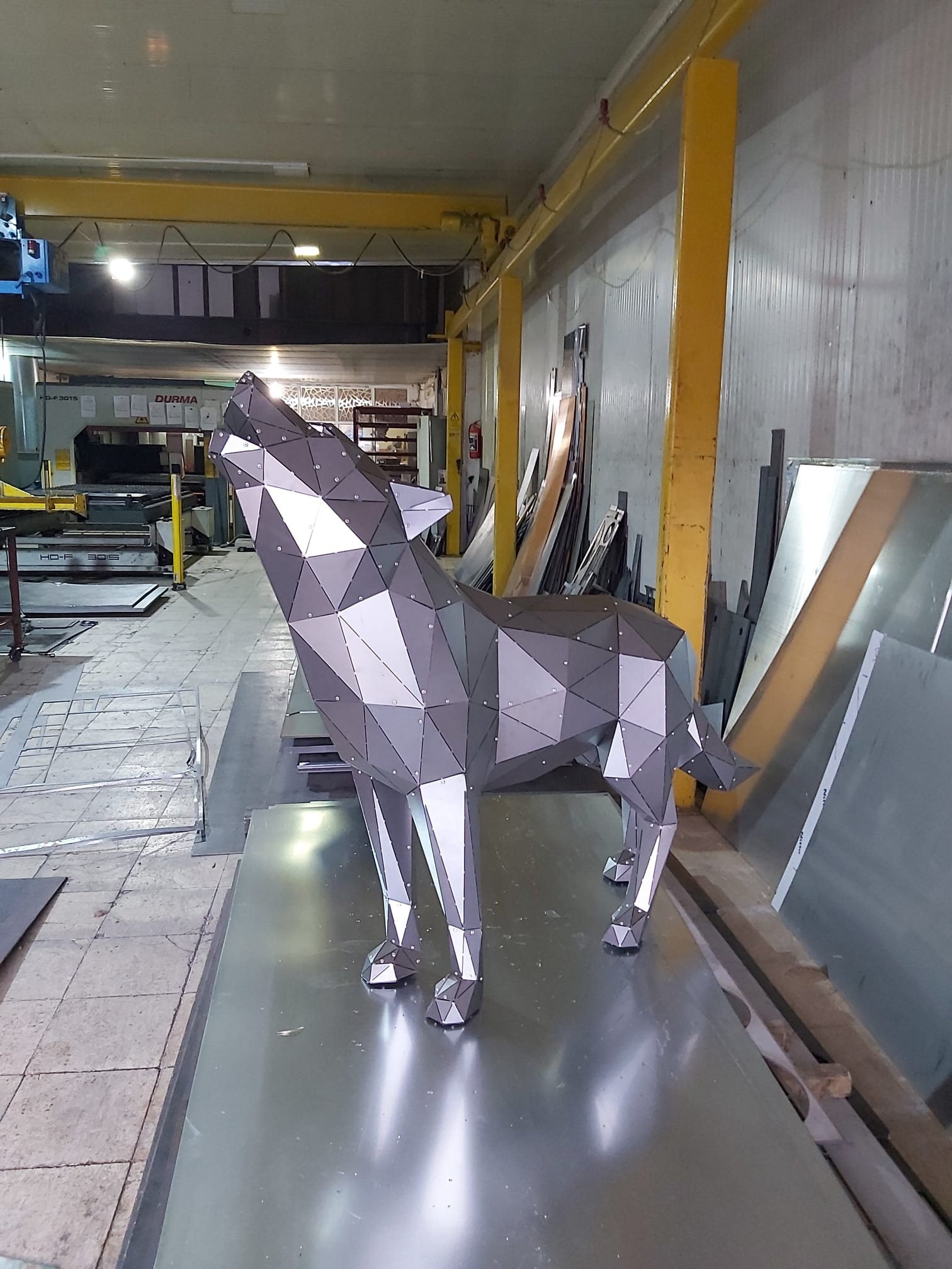 Wolf DXF Laser Cutting File. in a Way That Does Not Require Welding. - Etsy