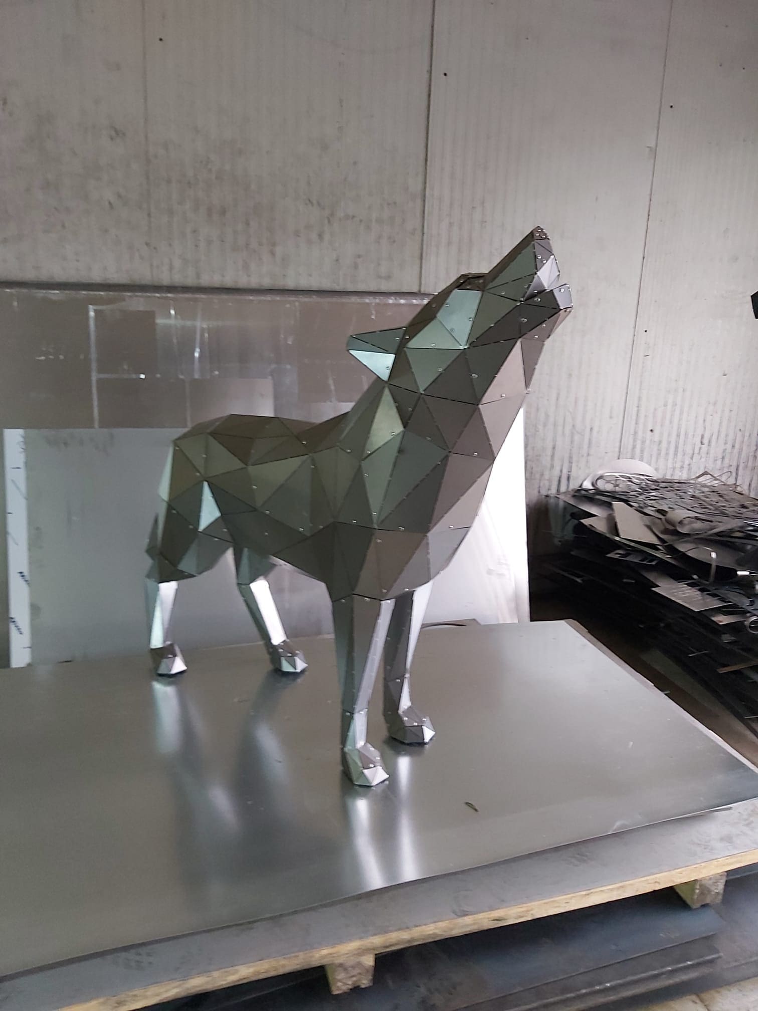 Wolf DXF Laser Cutting File. in a Way That Does Not Require Welding. - Etsy