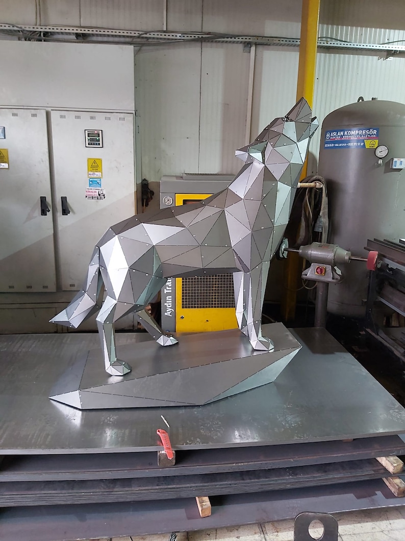 Wolf DXF Laser Cutting File. in a Way That Does Not Require Welding. - Etsy
