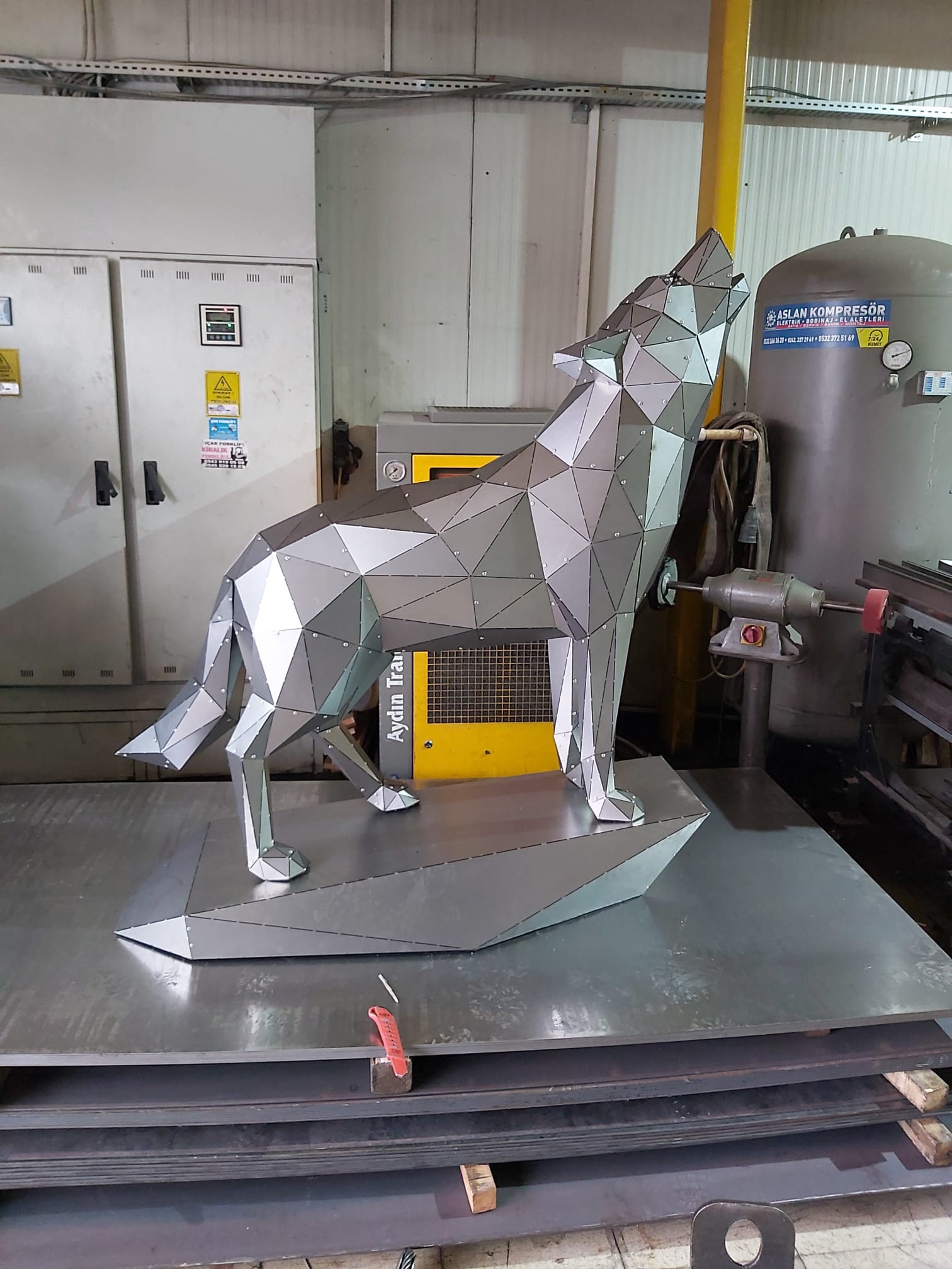 Wolf DXF Laser Cutting File. in a Way That Does Not Require Welding. - Etsy