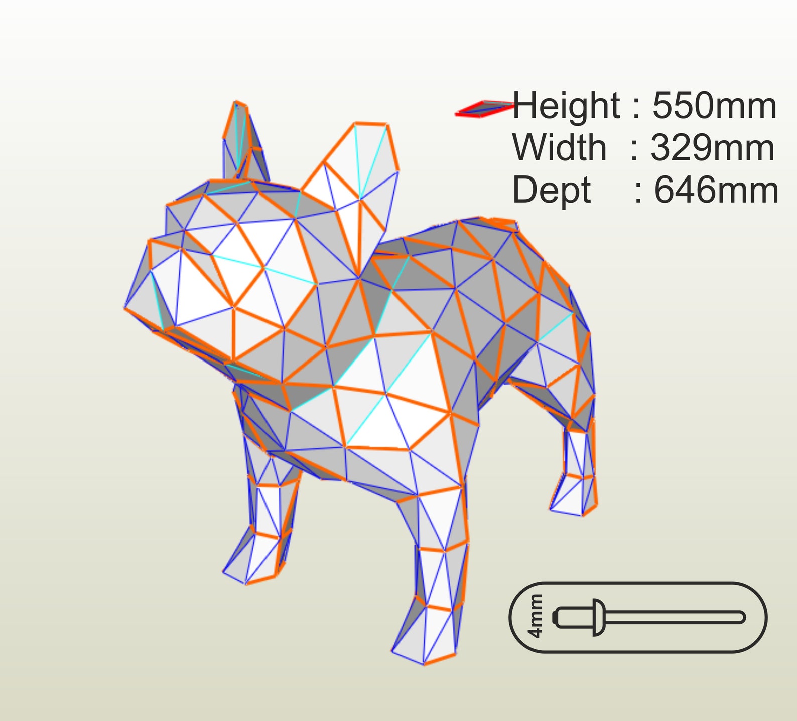 French Bulldog DXF Laser Cutting File. in a Way That Does Not Require ...