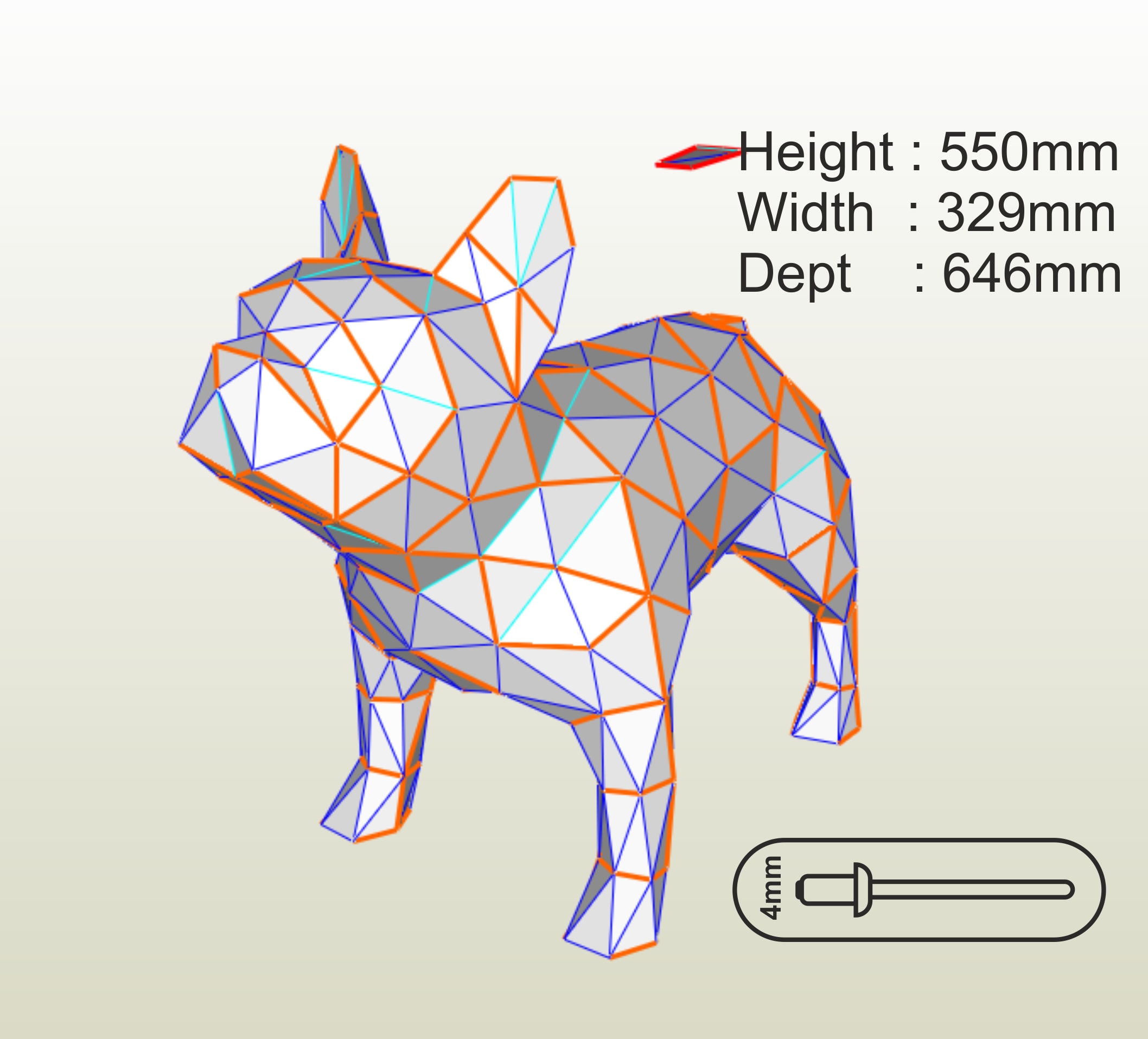 French Bulldog DXF Laser Cutting File. in a Way That Does Not Require ...