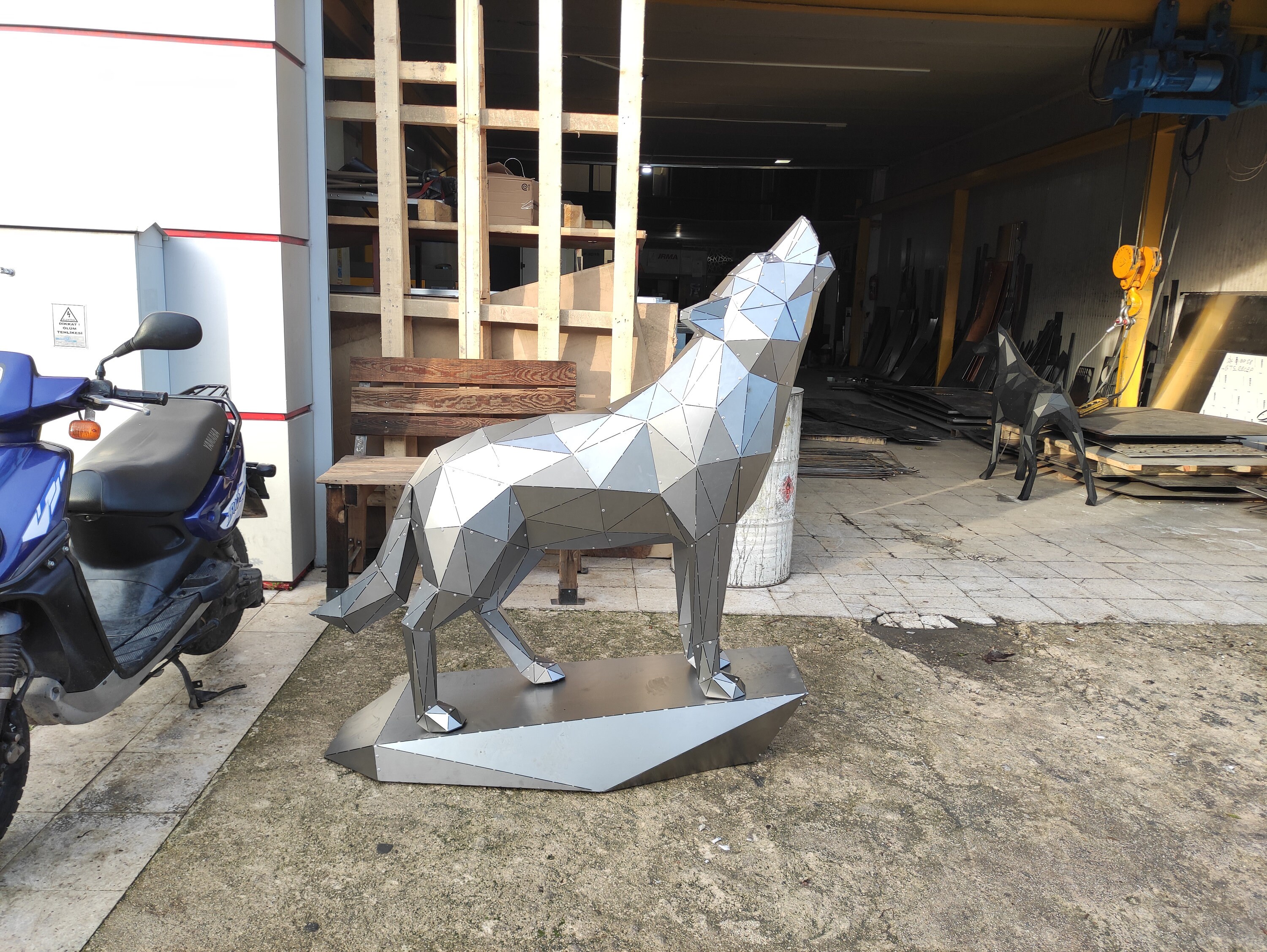 Wolf DXF Laser Cutting File. in a Way That Does Not Require Welding. - Etsy