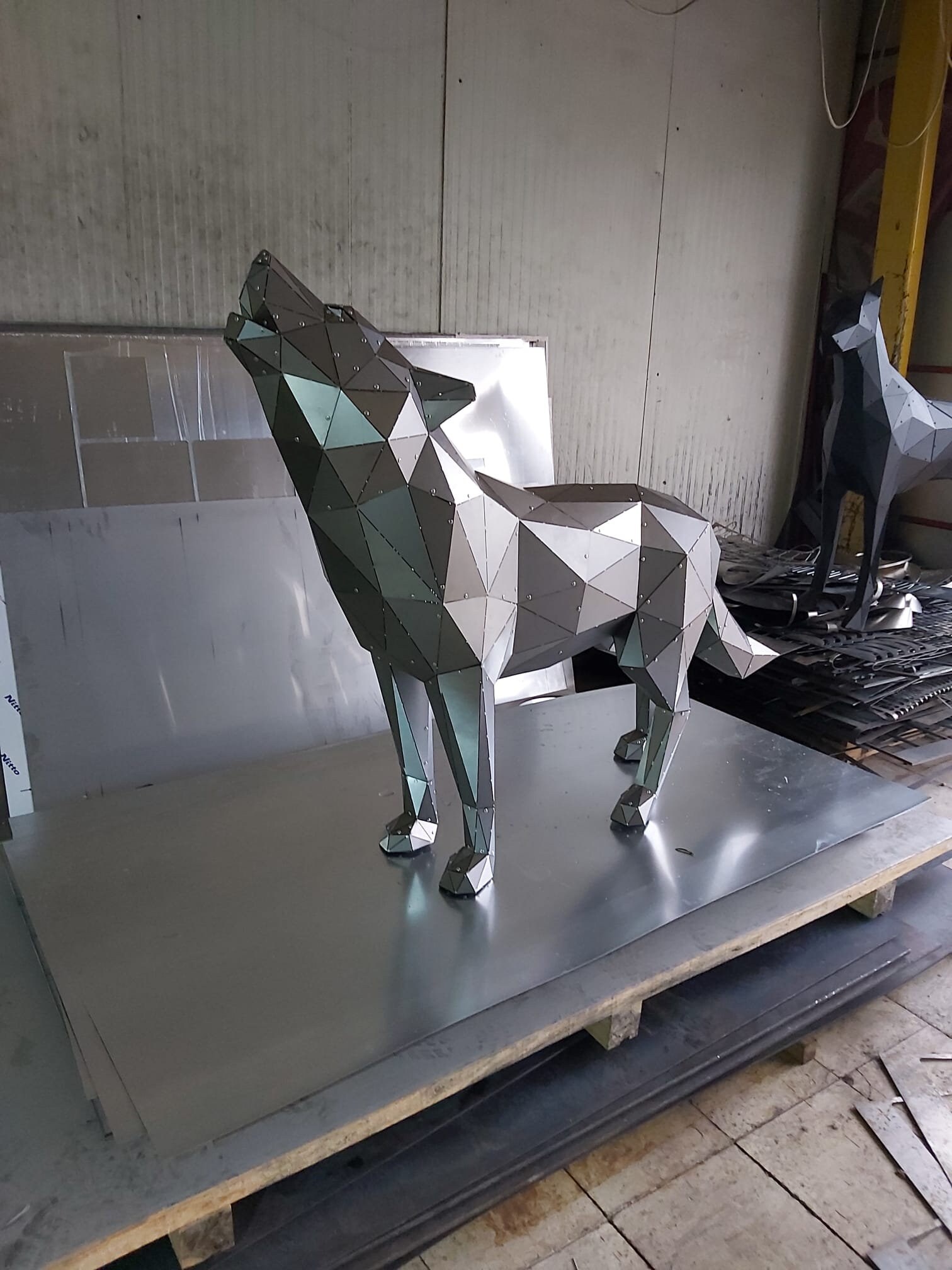 Wolf DXF Laser Cutting File. in a Way That Does Not Require Welding. - Etsy