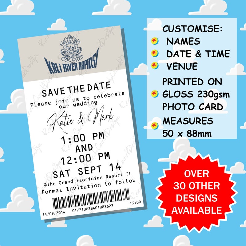 River Save the Date - Etsy