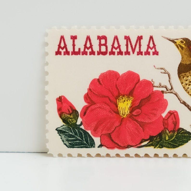 Vintage Unused Stamp - Alabama Statehood - 6 Cents - Etsy