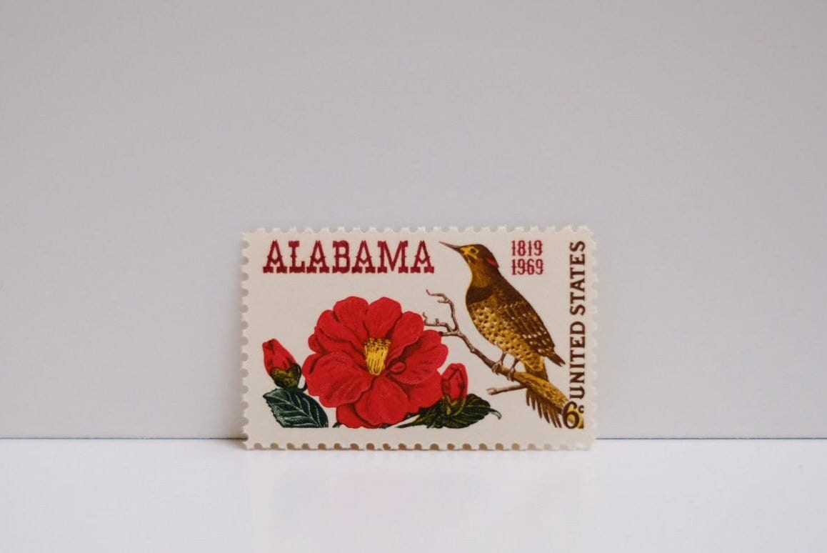 Vintage Unused Stamp - Alabama Statehood - 6 Cents - Etsy