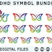 Adhd Butterfly Svg, Adhd Svg, Adhd Butterfly, Neurodiversity Bundle ...