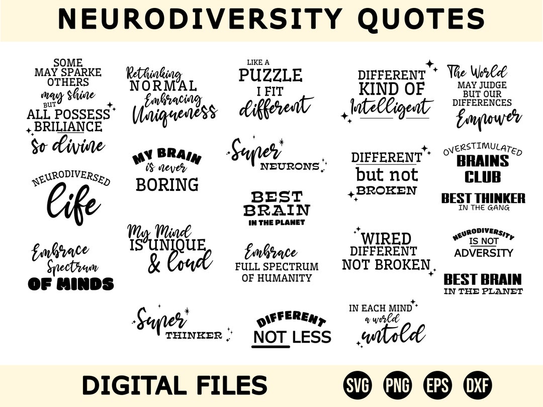 Neurodiversity Svg, Neuro Svg, Neurospicy Svg, Neurodiversity is ...