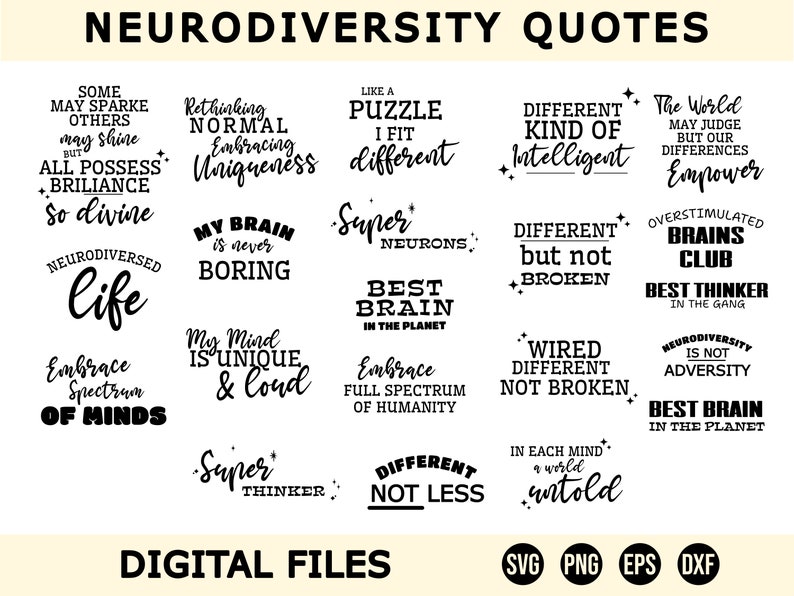 Neurodiversity Svg, Neuro Svg, Neurospicy Svg, Neurodiversity is ...