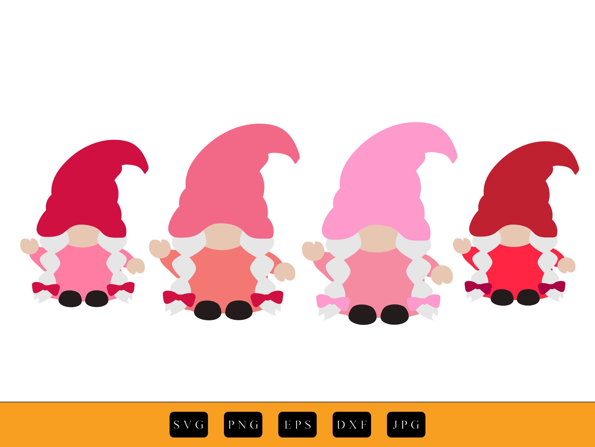 Girl Gnome Svg, Gnome Svg, Girl Gnome Clipart, Female Gnome Svg, Gnome ...