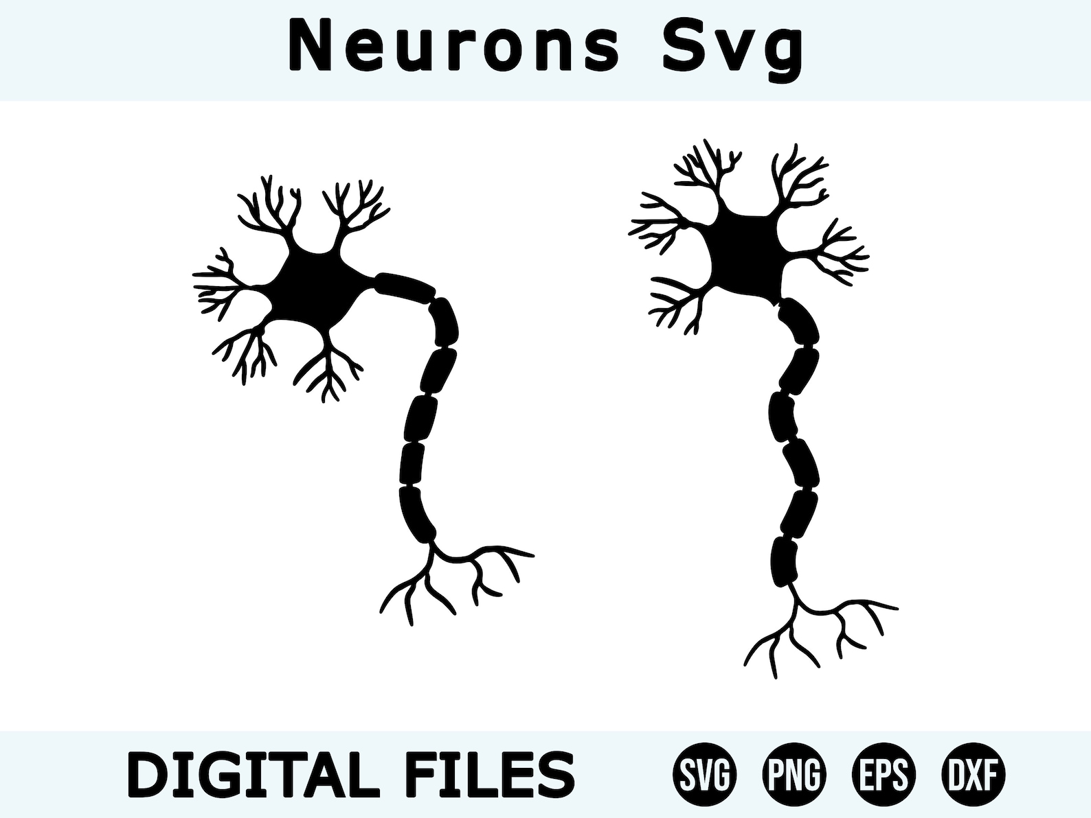 Neurons Svg, Dopamine Svg, Brain Clipart, Neuro Nerves, Biology Svg ...