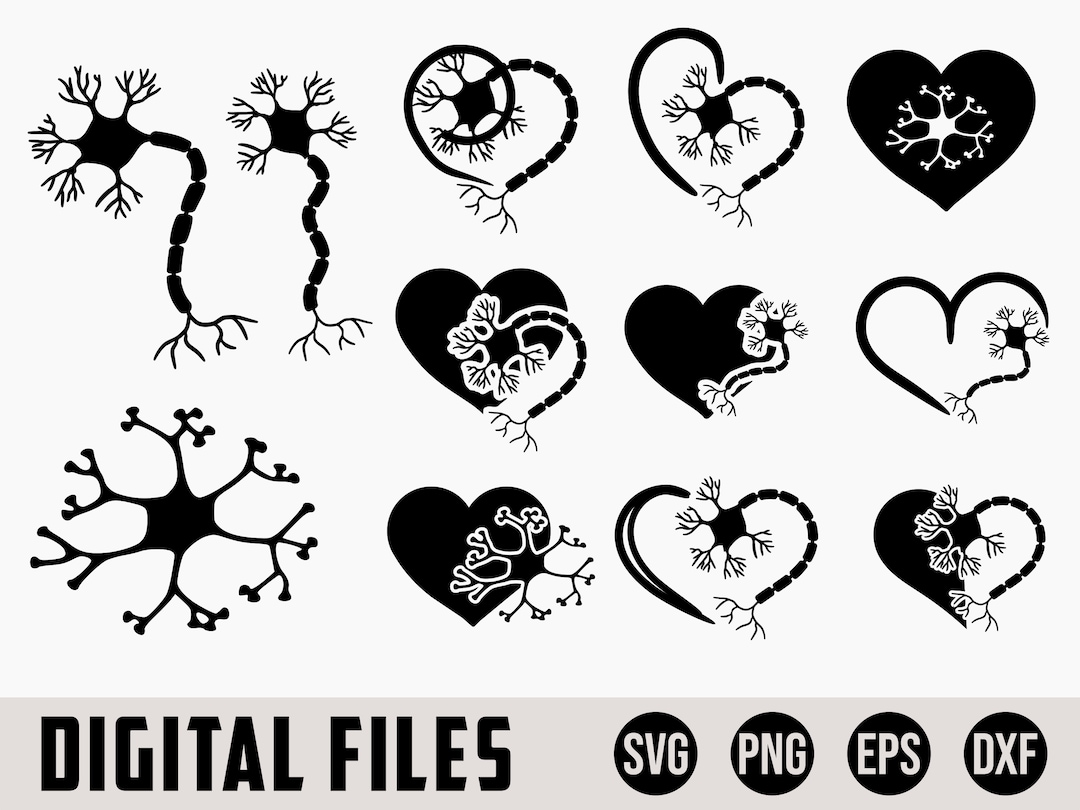 Buy Neurons Svg, Dopamine Svg, Brain Clipart, Neuro Nerves, Biology Svg ...