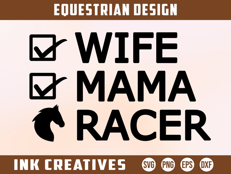 Barrel Racing Mom, Barrel Racer Svg, Wife Mama Racer, Rodeo Mom Svg ...