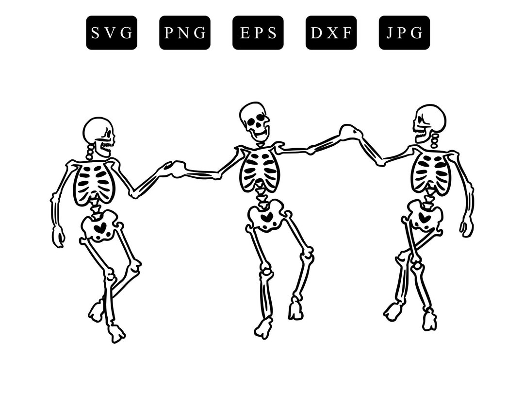Dancing Skeleton Svg Twerking Skeleton Svg Funny Halloween Etsy