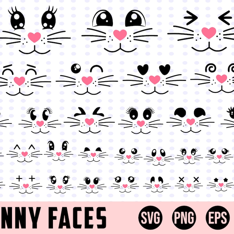 Bunny Svg - Etsy