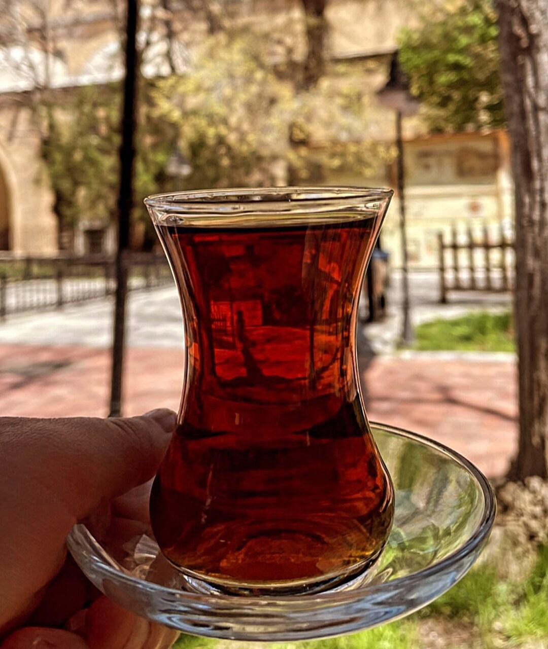 Buy Pasabahce Premium Turkish Tea Glasses and Saucers Set, 6 Persons ...