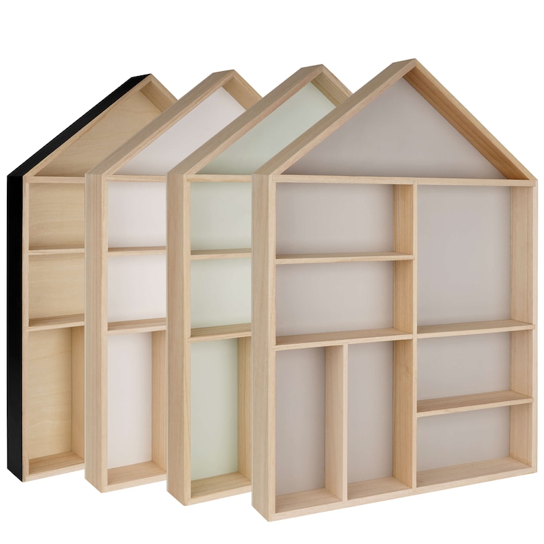 Halloween Display Shelf Wooden Shelf for Halloween Decorations Indoor ...