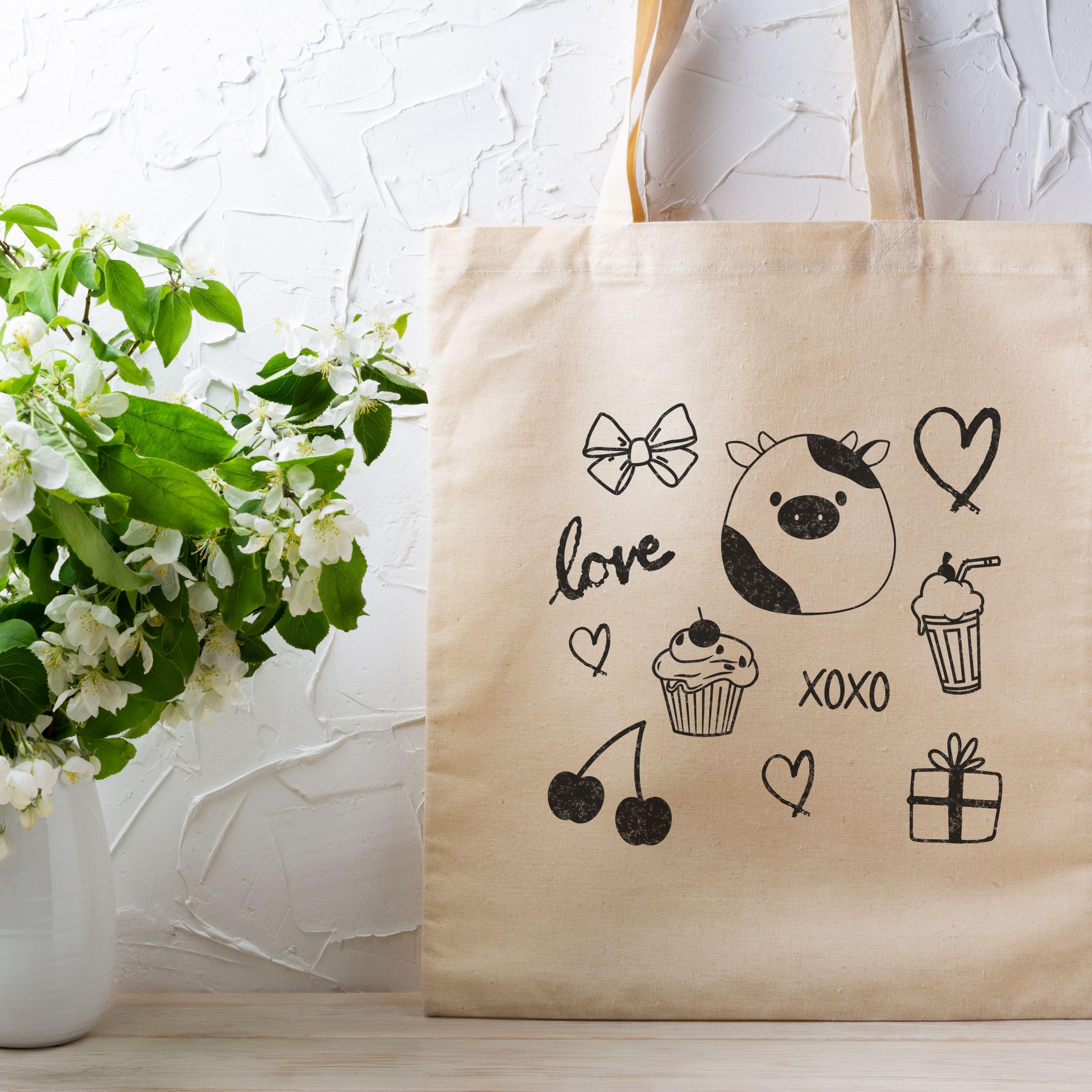 Squishmallow Tote Bag | Coquette Vibes Cotton Canvas Bag | Squishmallow ...