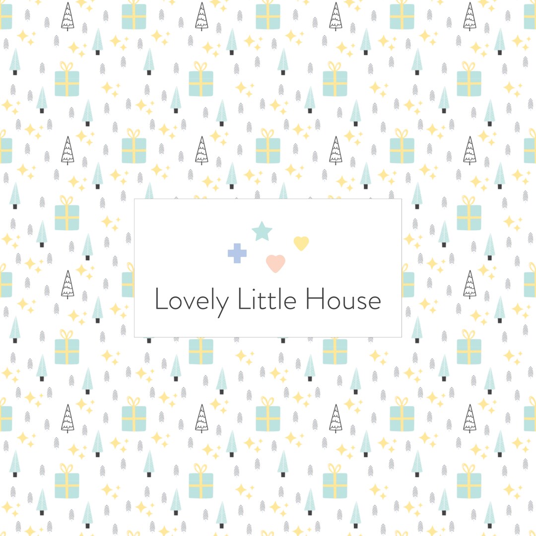 Printable Dollhouse Wallpaper • Christmas Collection - Christmas Trees ...
