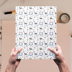 Printable Dollhouse Wallpaper • Christmas Collection - Santa Sleigh ...