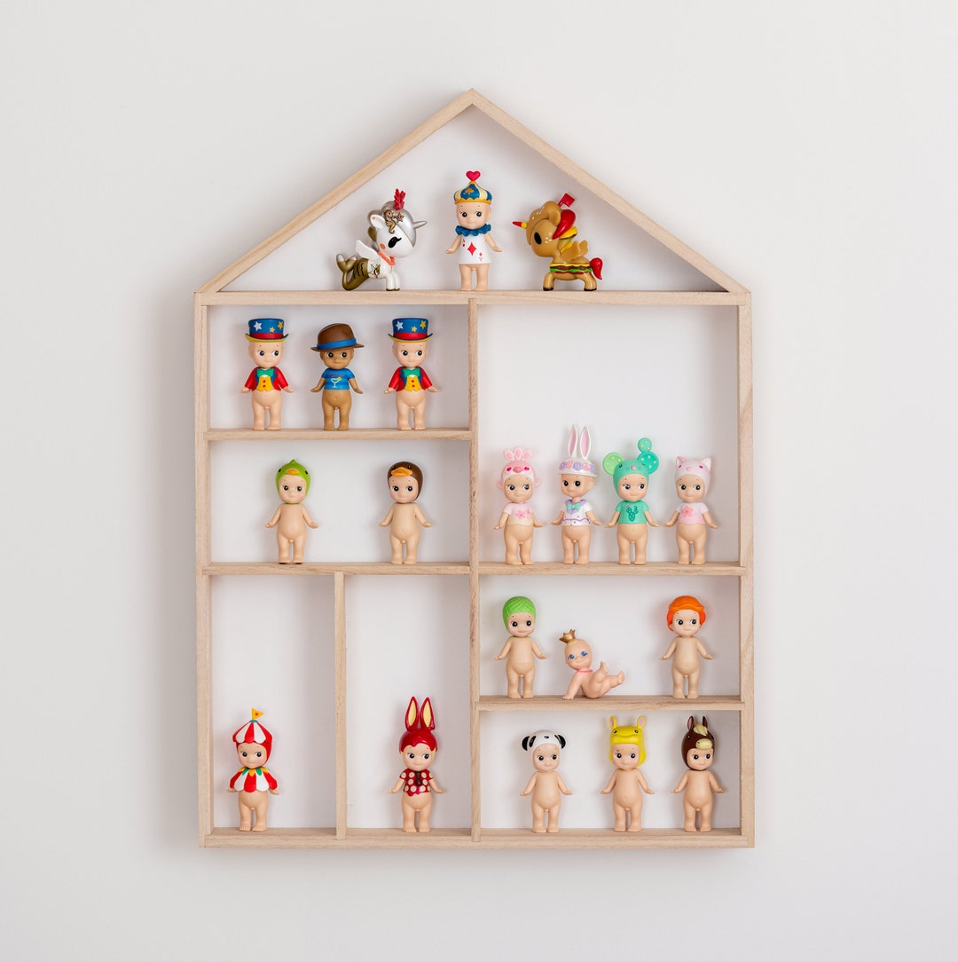 Sonny Angels Display Shelf House Shaped Wooden Shelf Free Etsy Sonny Angels Display Shelf House Shaped Wooden Shelf Free Etsy