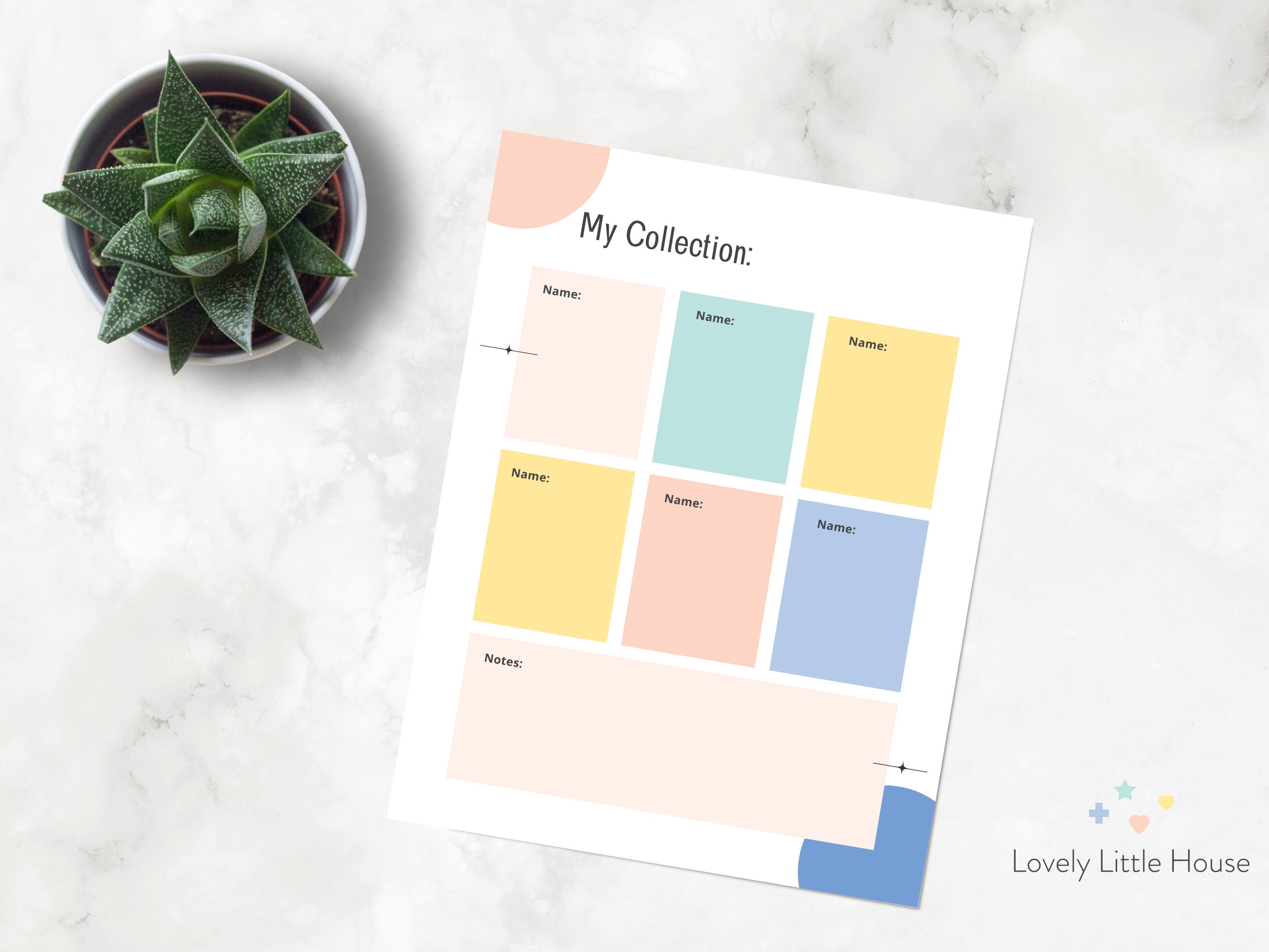 Collectibles Tracking List Printable Collection Tracker - Etsy