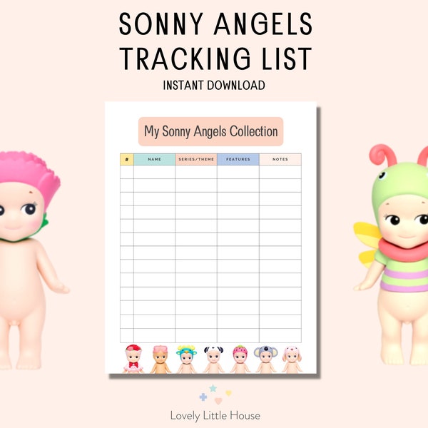 Sonny Angel Collection Tracker - Etsy