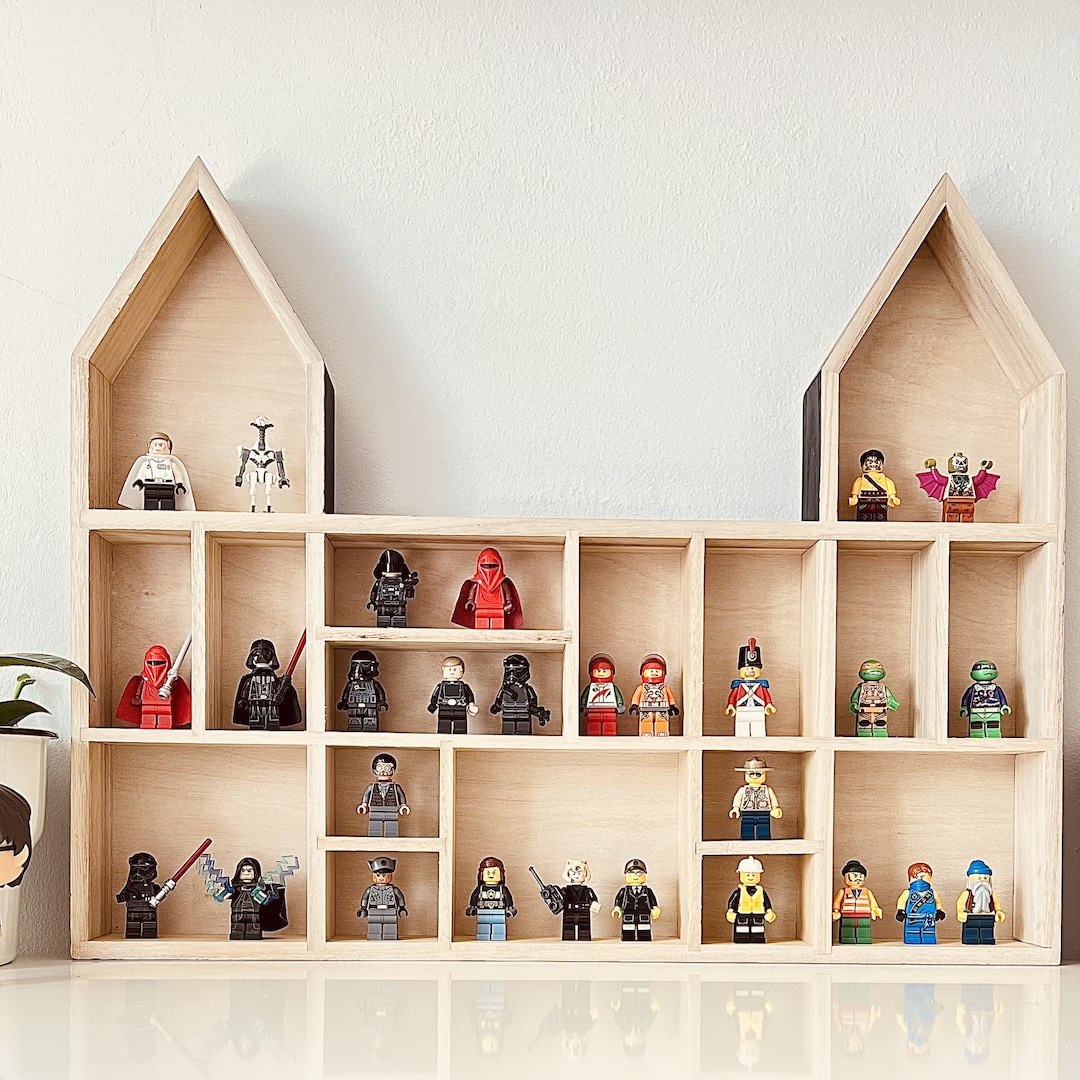 Minifigure Display Shelf • Curio Shelf for Minifig • Castle Shaped ...