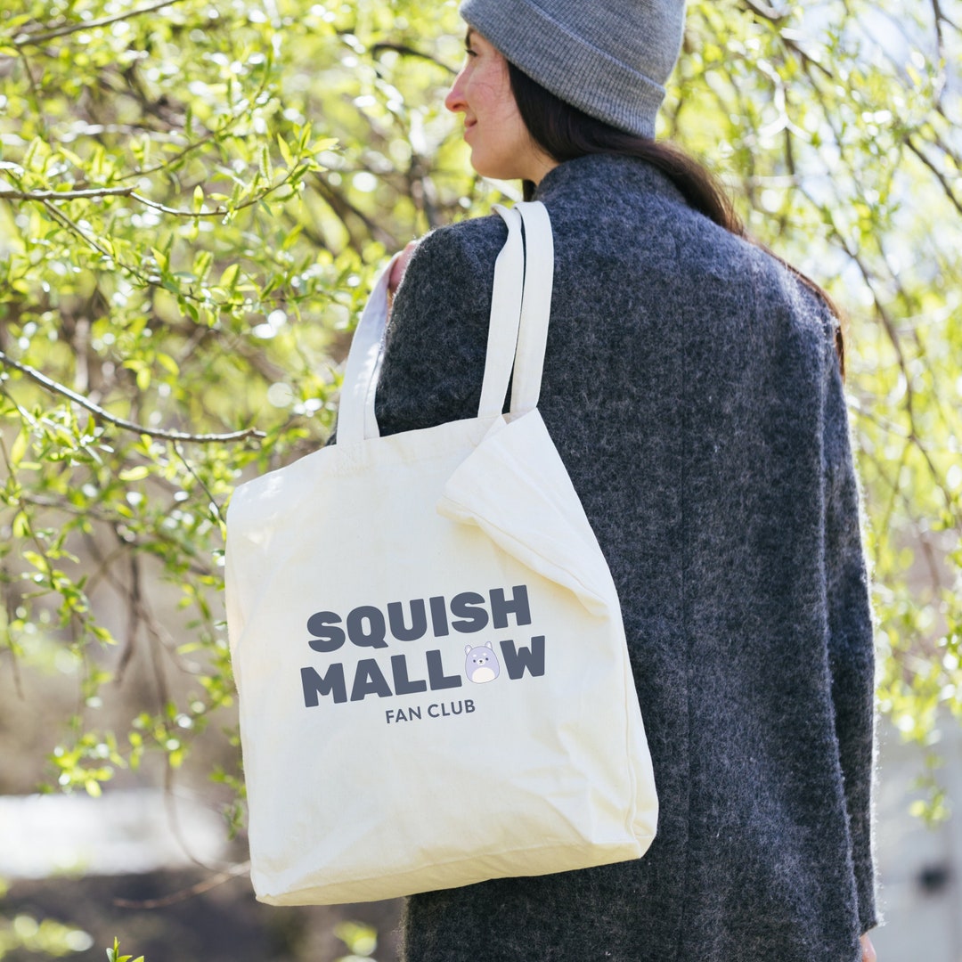 Squishmallow Tote Bag • Squish Mallow Fan Club Canvas Bag ...