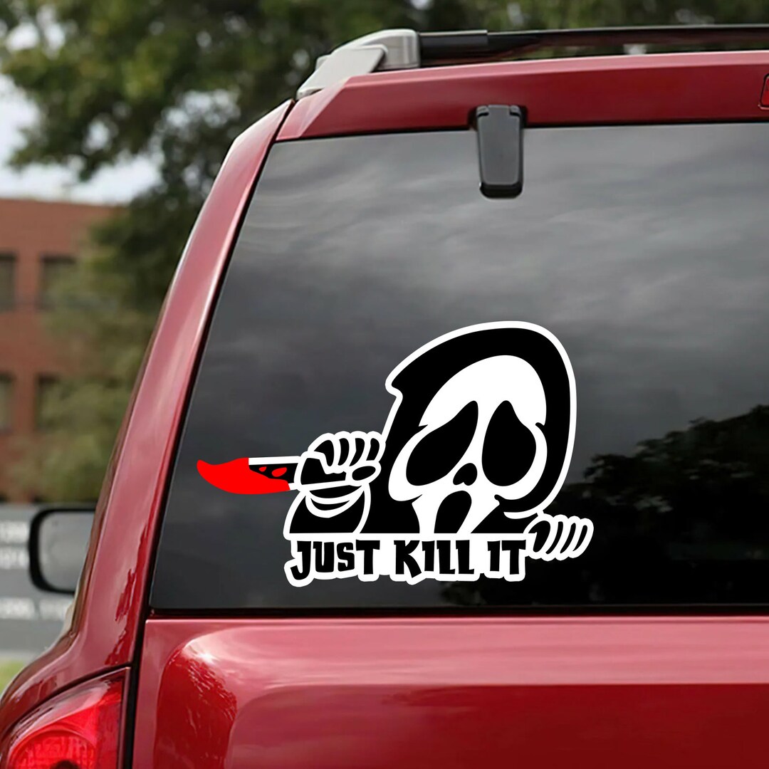 Horror Character Sticker Car. Halloween Sticker Car. Halloween - Etsy