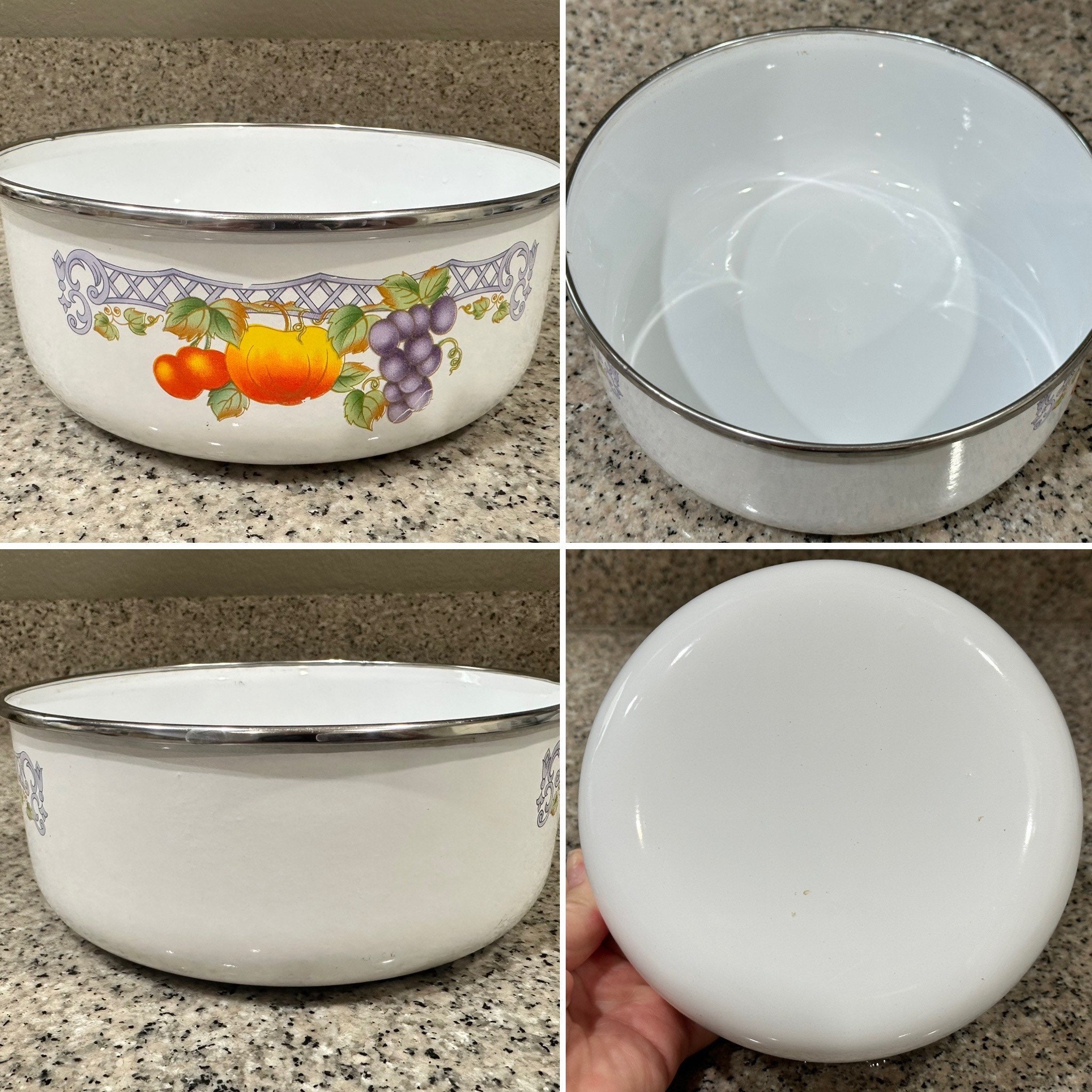 Vintage Enamel Nesting Bowls - Etsy