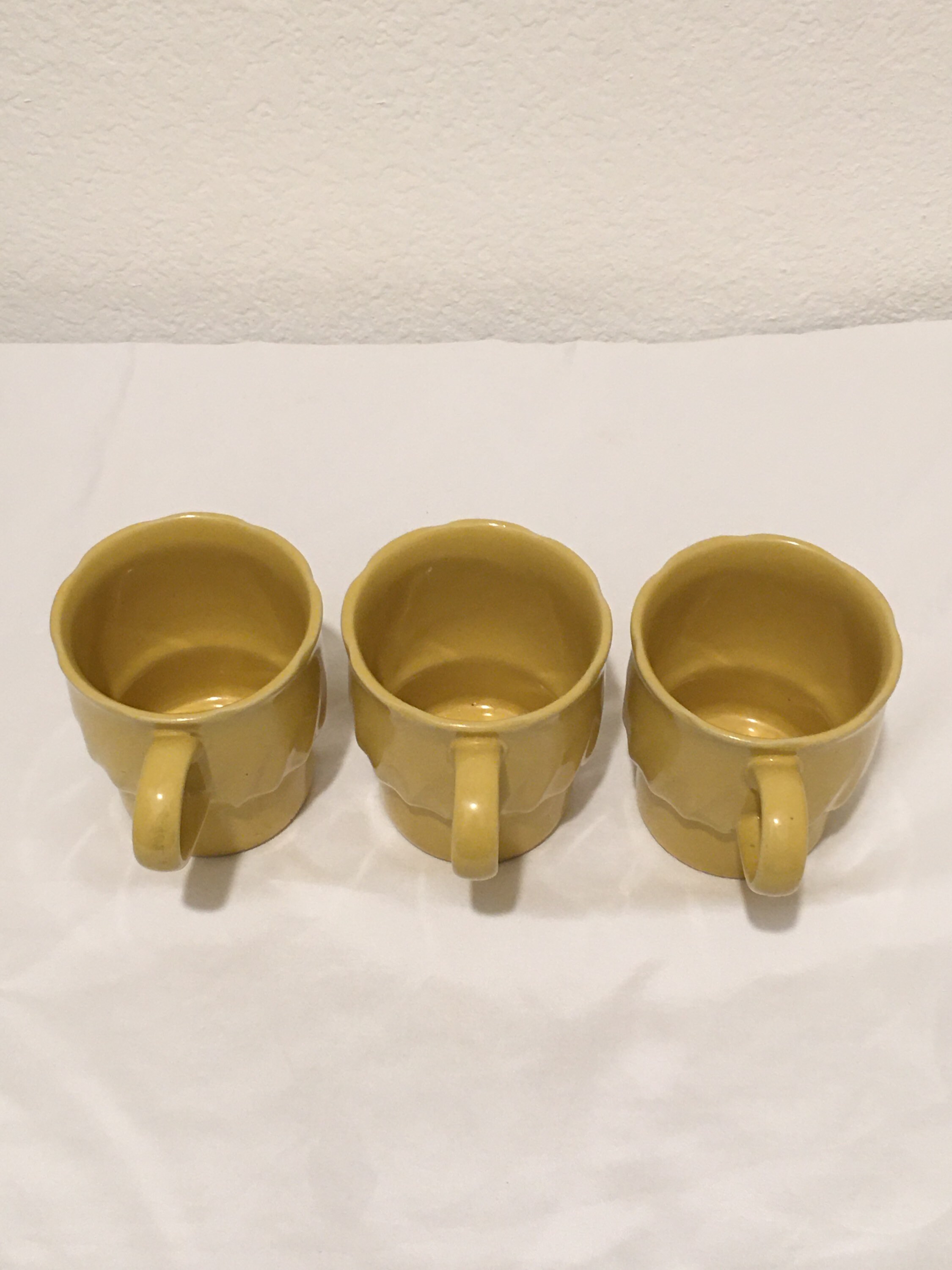Vintage Stackable Yellow Coffee Mugs Teacups Japan Set of 3 - Etsy