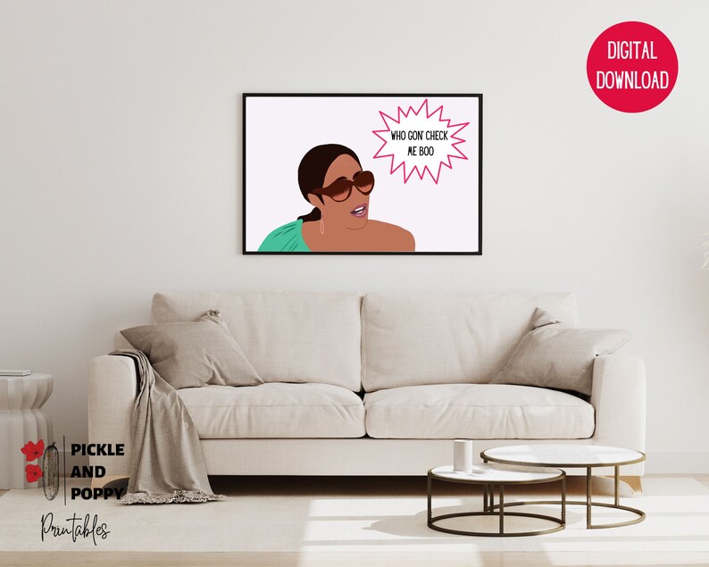 Who Gon' Check Me Boo Print I Real Housewives Atlanta Gifts I Sheree ...