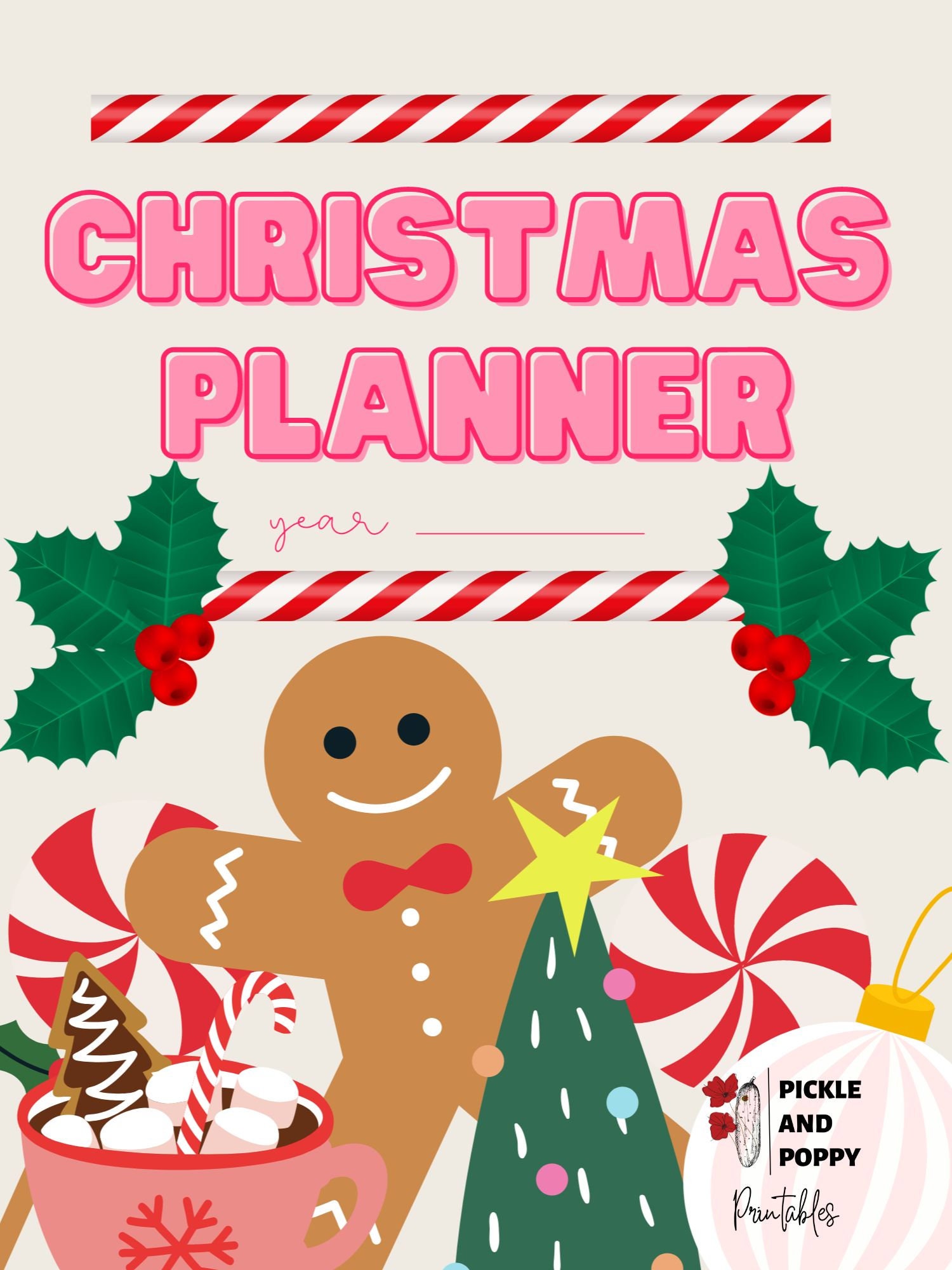 Printable Christmas Planner, Digital Download Holiday Planner, Holiday ...
