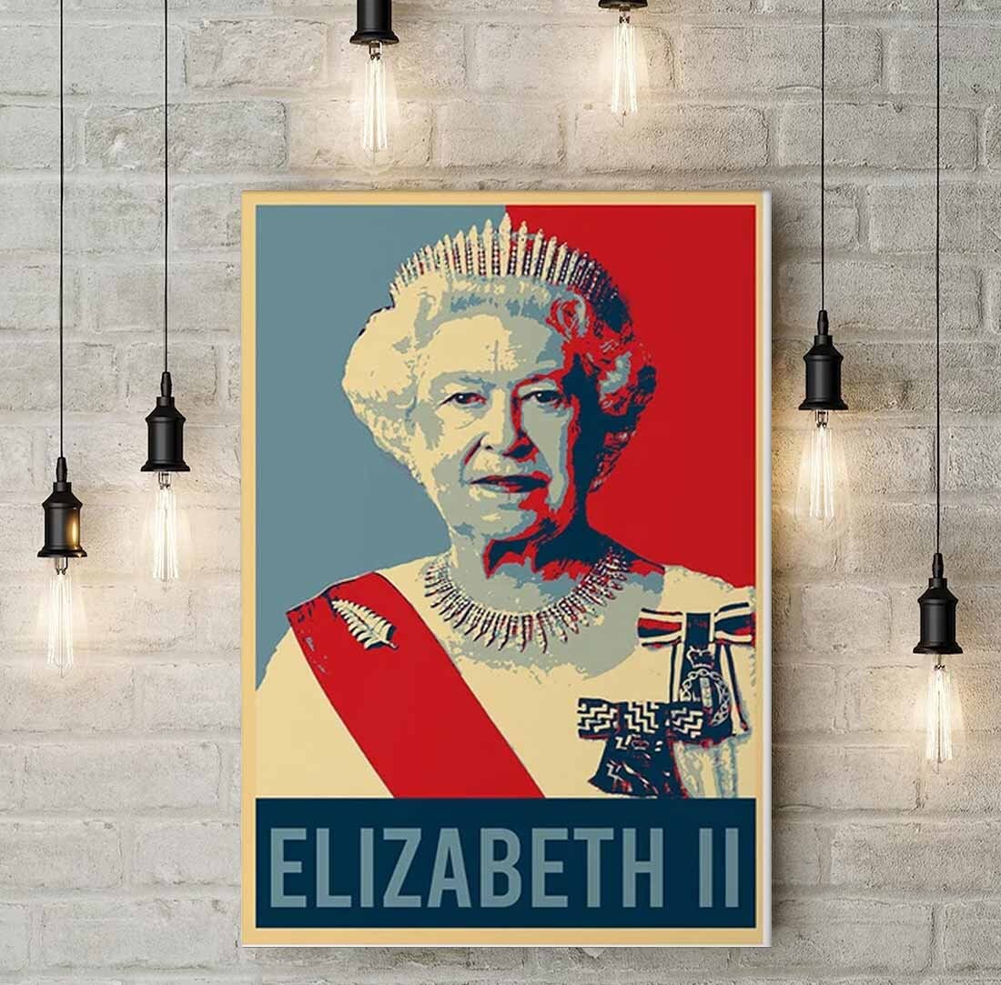 Queen Elizabeth II British Royal Family Poster, vintage Poster sold by ...