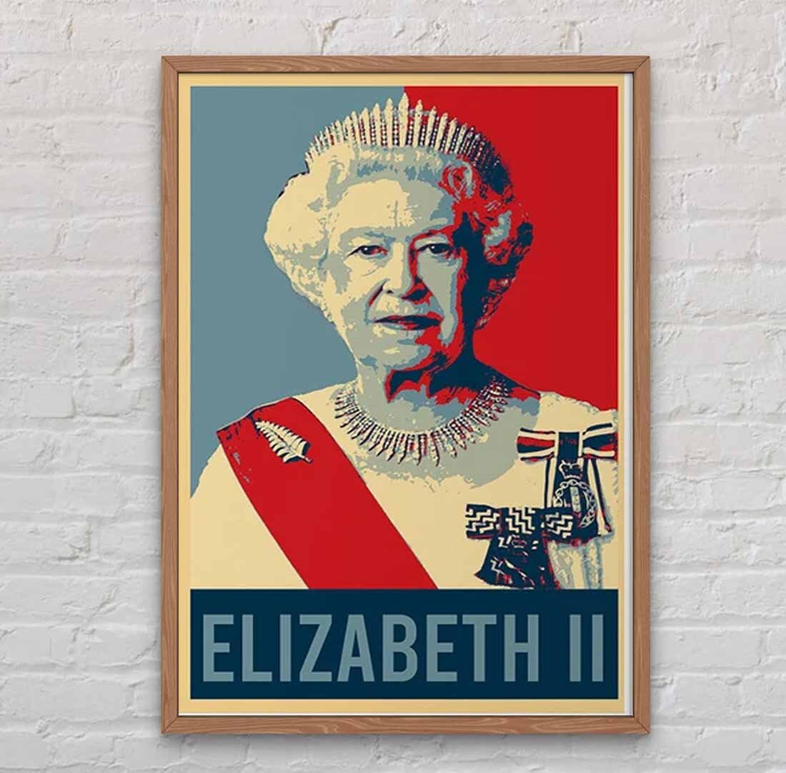 Queen Elizabeth II British Royal Family Poster, vintage Poster sold by ...