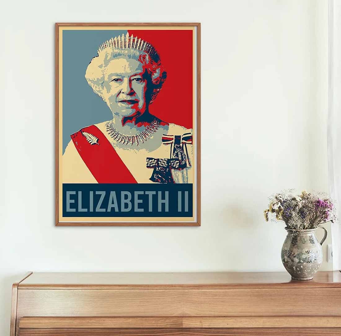 Queen Elizabeth II British Royal Family Poster, vintage Poster sold by ...