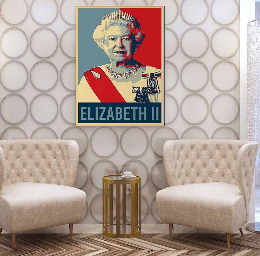 Queen Elizabeth II British Royal Family Poster, vintage Poster sold by ...